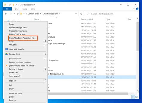 Open Windows Powershell In A Folder 3 Methods Itechguides