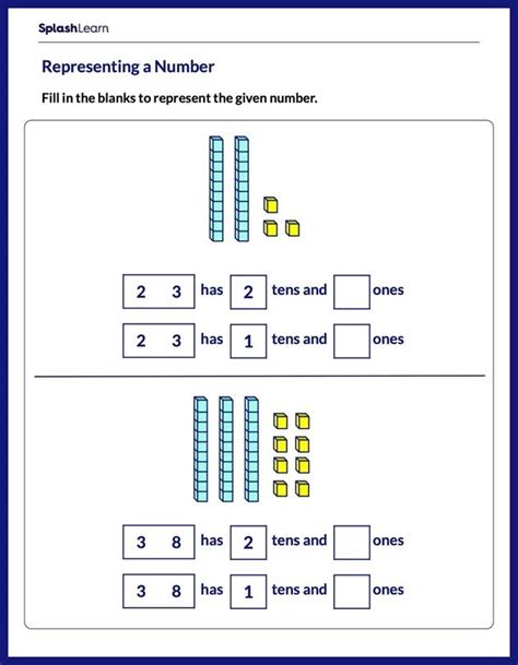 Represent The Number Worksheet