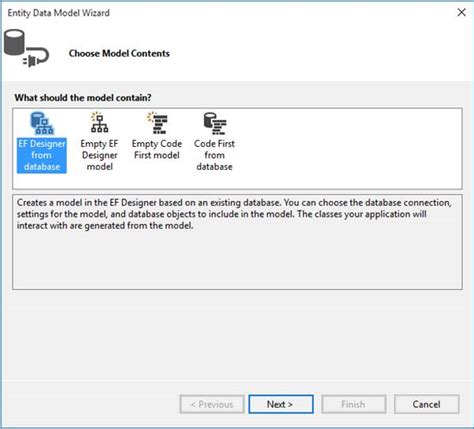 Database First Approach In Entity Framework
