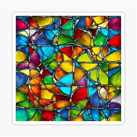 Colorful Stained Glass Texture Seamless Background