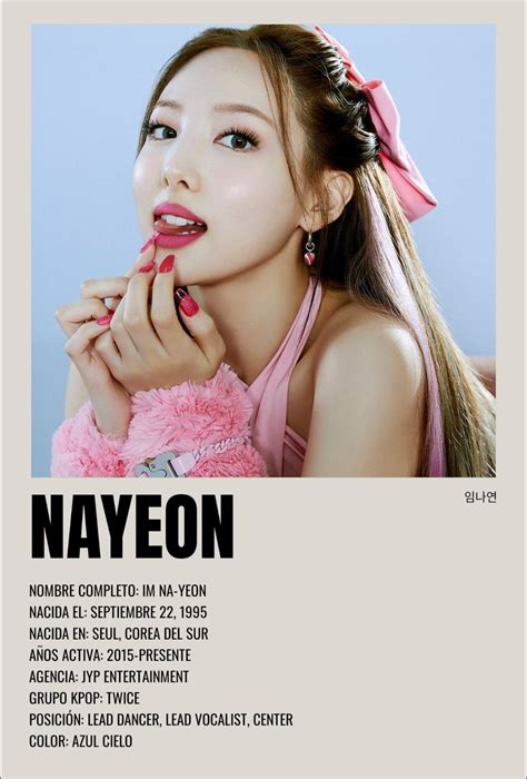 Nayeon Polaroid Poster Nayeon Kpop Nayeon Twice