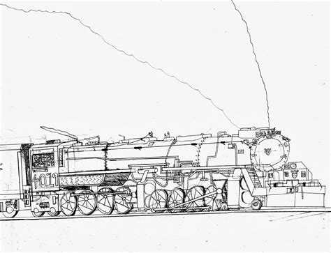 Big Boy Train Coloring Pages
