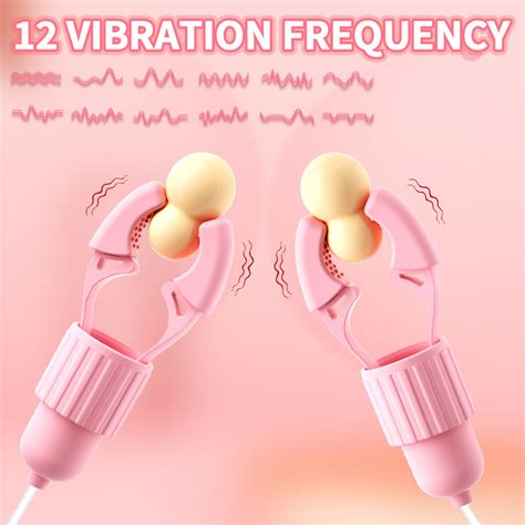 Nipple Vibrator Vibrating Clamps Clitoral Clip Breast Massage Clitoral