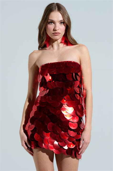 Shine Bright Sequin Mini Dress Akira