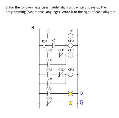 3 For The Following Exercises Ladder Diagram