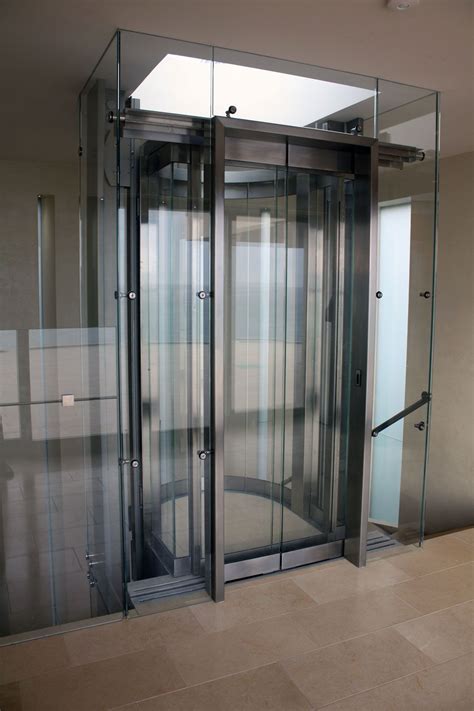 Sleek Glass Elevators In Modern Buildings