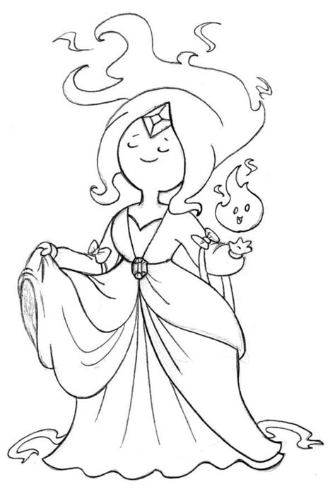 Adventure Time Coloring Pages All Princesses