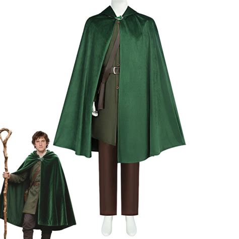The Lord Of The Rings Frodo Baggins Costume Full Set Shirt Pants
