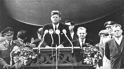 Great Speeches Kennedy Berlin Wall Speech June 1963 Youtube