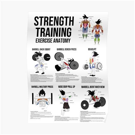 Strength Training Exercises Muscle Chart Anatomy Diagram Anime