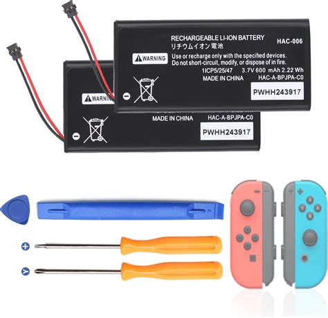 Oliadeo Hac 006 Battery For Switch Joycon Controller