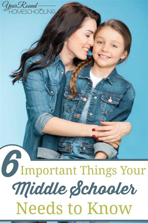 6 Important Things Your Middle Schooler Needs To Know Year Round