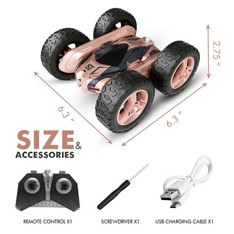 sinovan rc stunt car 2 4g 4ch drift deformation buggy roll car flip 360