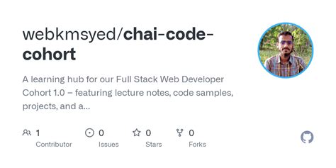 Github Webkmsyedchai Code Cohort A Learning Hub For Our Full Stack