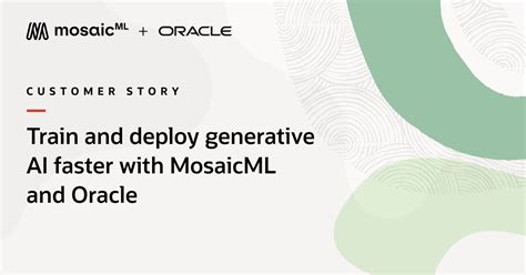 Oracle Cloud On Linkedin Train And Deploy Generative Ai Faster With