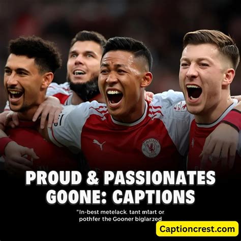 Gooner Captions 250 Best Arsenal Captions For Instagram 2026