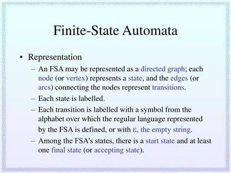 Ppt Compiler Design 2 Regular Expressions And Finite State Automata Fsa Powerpoint