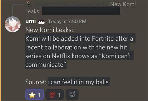 New Komi San Collaboration Leaks R Komi San