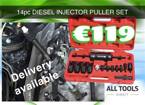 14pc Injection Puller Tool Bosch Delphi Siemens Diesel Injector Remover Tool Set In Ballymount