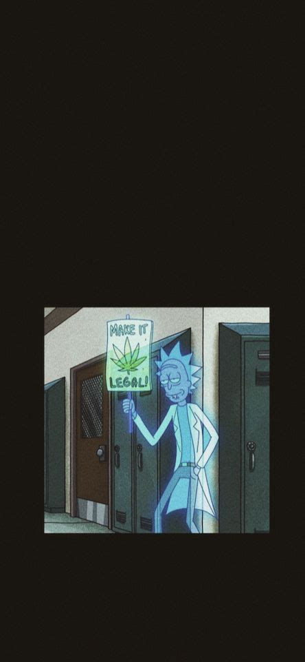 Trippy Rick And Morty Smoking Weed Wallpaper Rick And Morty Weed