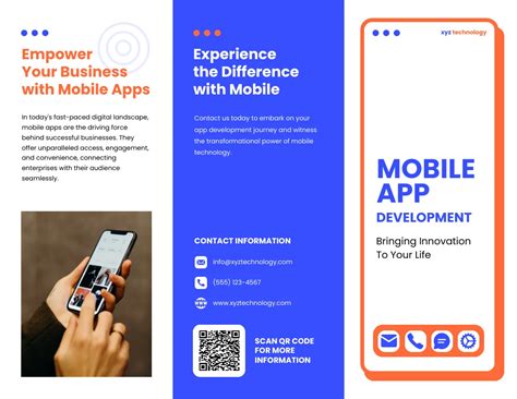 Mobile App Development Brochure Template Venngage