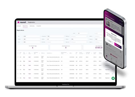 Registrations Squadi