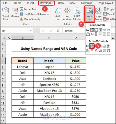 How To Use Vba To Populate Combobox List From Range In Excel