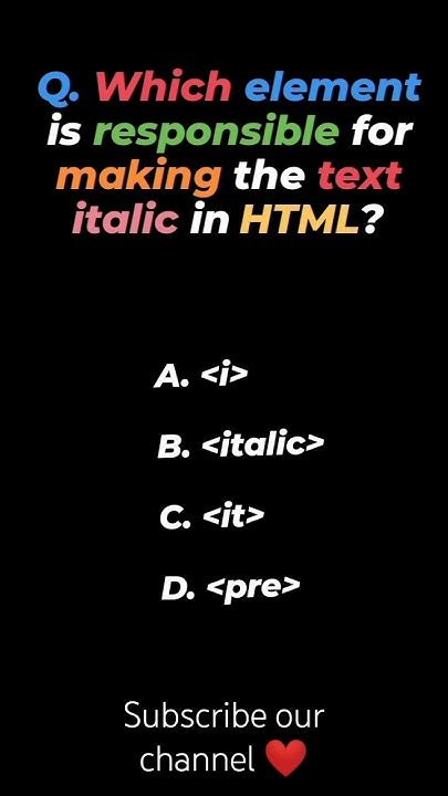 Comment Your Answer ️programminglanguage Lovecoders Htmltutorial Youtube