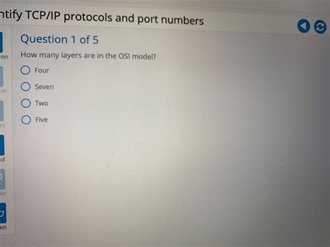 solved ntify tcp ip proto cols and port numbers action