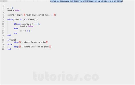 Ciclo While MatLab Numero Primo Tutorias Co