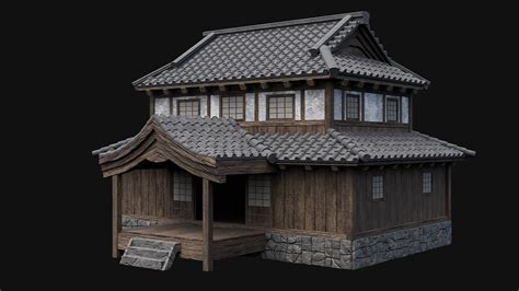 Japanese Big Feudal Houses Collection 3d Model By Enterables