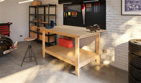 Simple DIY Workbench Plans For Your Garage Craftcamp
