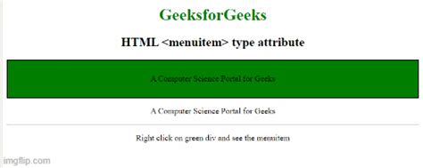 Html Type Attribute Geeksforgeeks