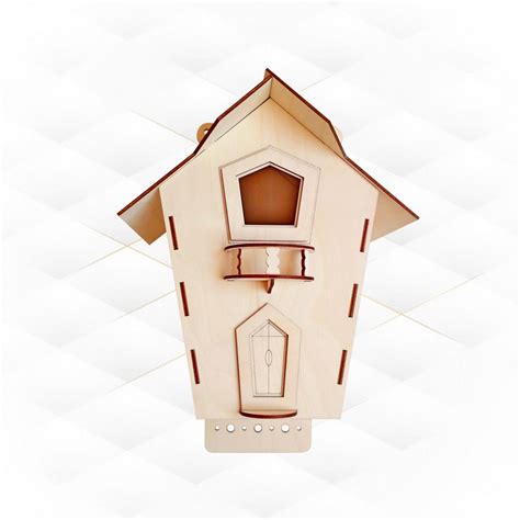 Bird House Design For Laser Cut Pattern For Cutting Laser Etsy