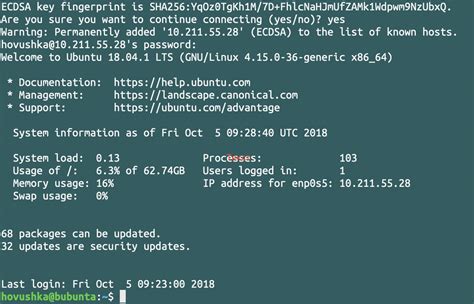 Подключение к локальной виртуальной машине Linux по Ssh или как решить