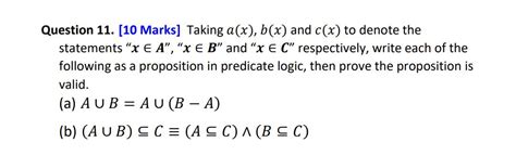 Solved Question Marks Taking A X B X And C X To Chegg Com