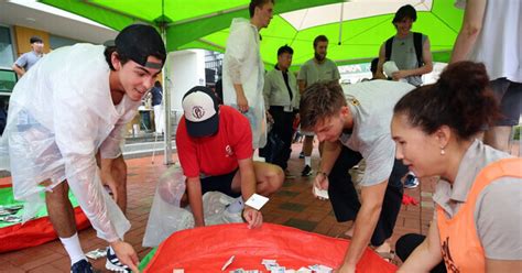 [문경·bunpattybun 국제대학배구] 미국선수들 딱지치기 놀이 체험