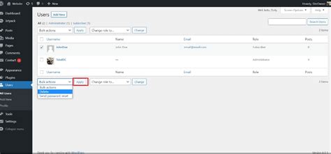 How To Add Edit Or Delete Users In WordPress