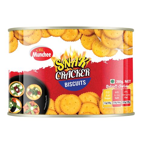 Munchee Snack Cracker Tin Biscuits Pack Of 4 Uk Grocery