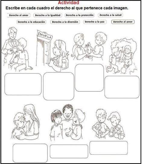 Ficha De Los Derechos De Los Niños Artofit