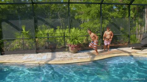 Jumping Into Pool S Get The Best  On Giphy