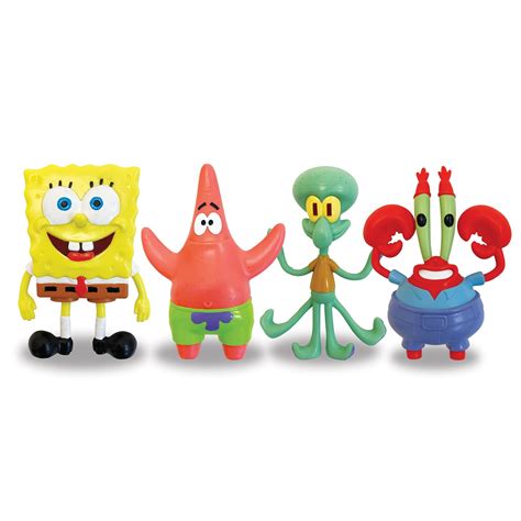 Flexfigs Spongebob Square Pants 4 Character Pack Articulated