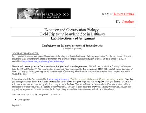 Lab 2 Assignment NEW Bio Lab 1 Worksheet NAME Tamara Orduna TA Jonathan Evolution And
