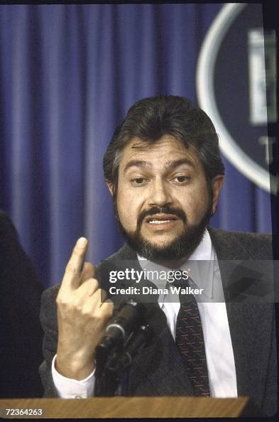 Nicaraguan Contra Leader Alfonso Robelo During Press Conference At