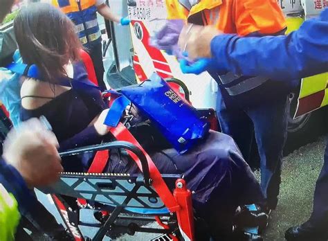 快訊畫面曝光！北市妙齡女搭公車遭推倒口鼻濺血 警方鎖定犯案男子追緝中