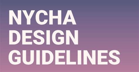 Updated Design Guidelines For The Modernization Of Nycha Buildings
