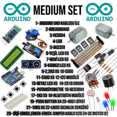 arduino medium set robotİk devre