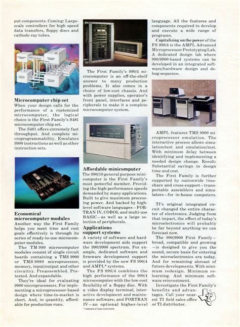 Microelectronics From Texas Instruments In 1977