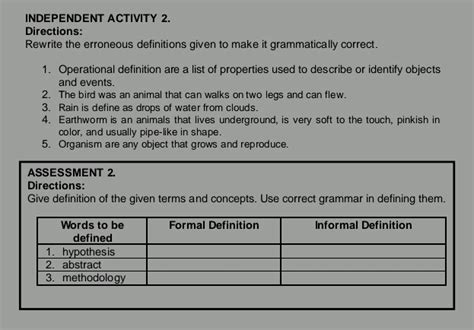 INDEPENDENT ACTIVITY 2 Directions Rewrite The StudyX