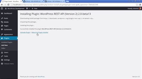 Introduction To The Wordpress Rest Api Set Up A Local Wordpress Install